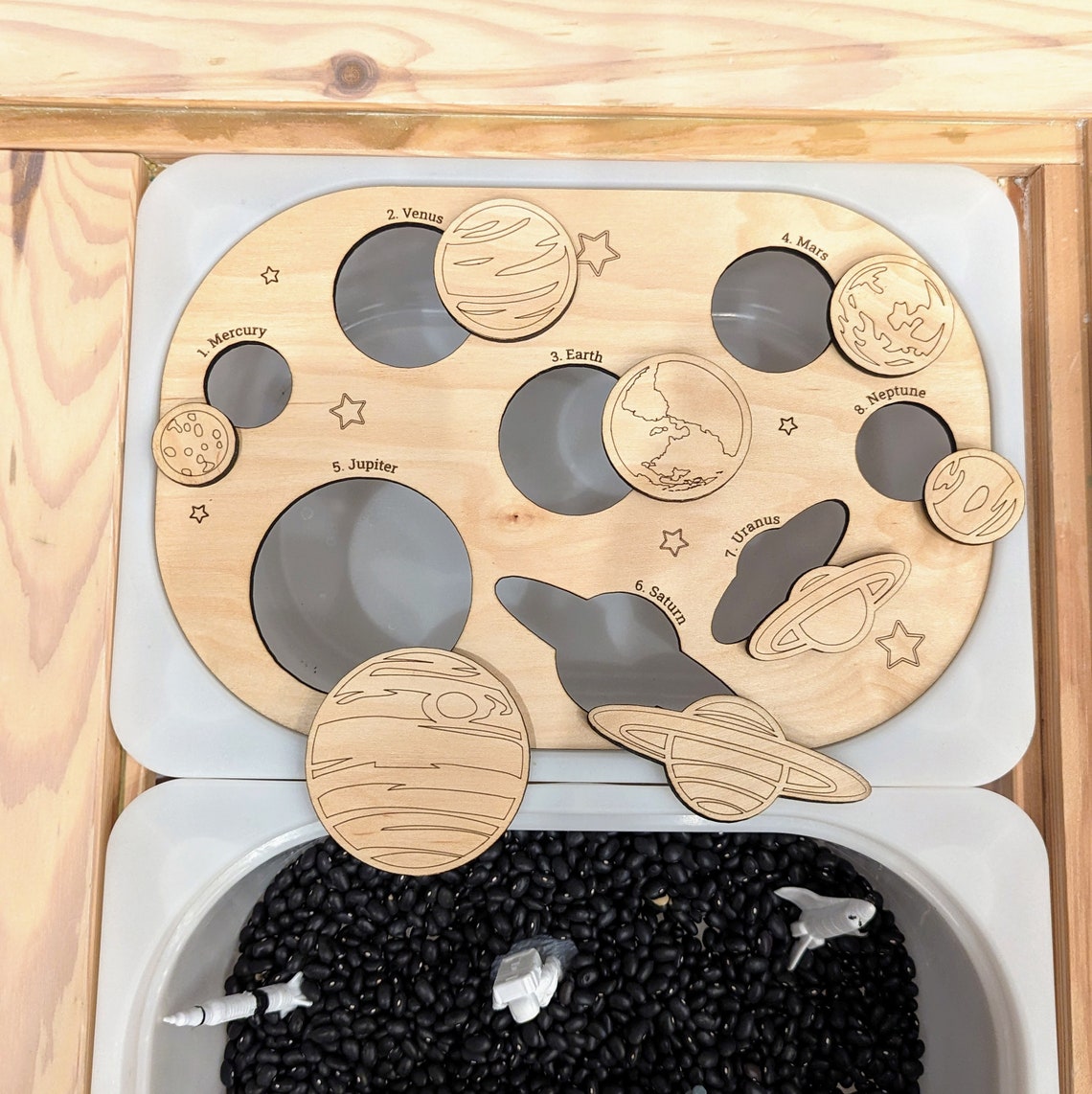 Planets Flisat Table Insert Trofast Bin Insert Space Sensory - Etsy