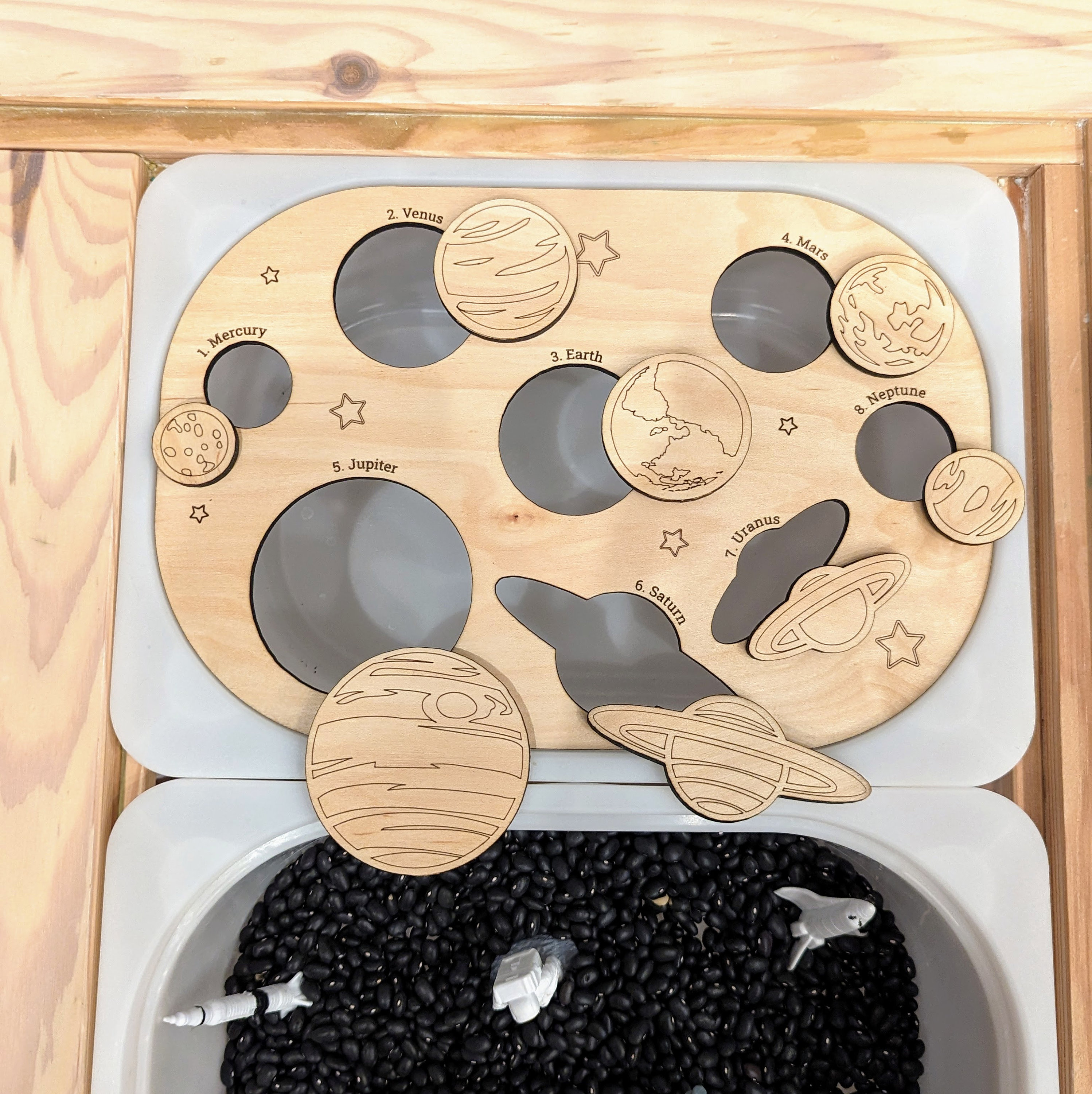 Planets Flisat Table Insert, Trofast Bin Insert, Space Sensory Table ...
