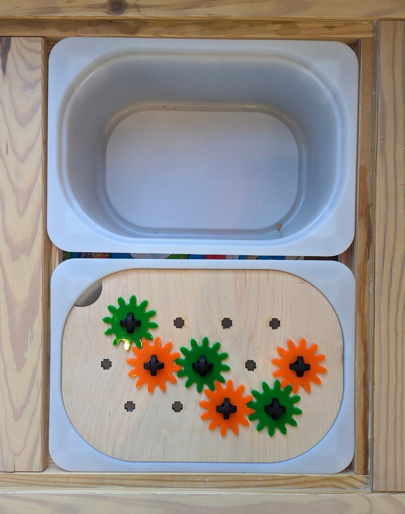 Gear Flisat Table Insert Sensory Table Gear Board Trofast - Etsy