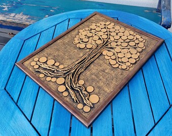 Money Tree Wall Art - Etsy UK