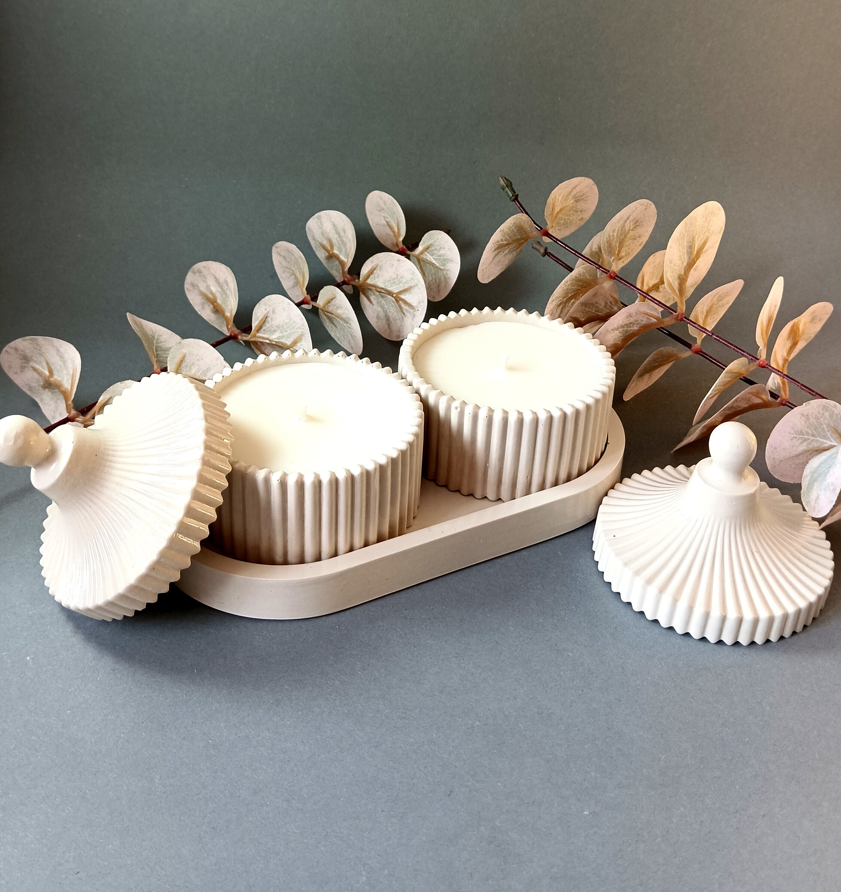 Soy Candles Set Natural Vegan Candles Container Candles Handmade Gift ...