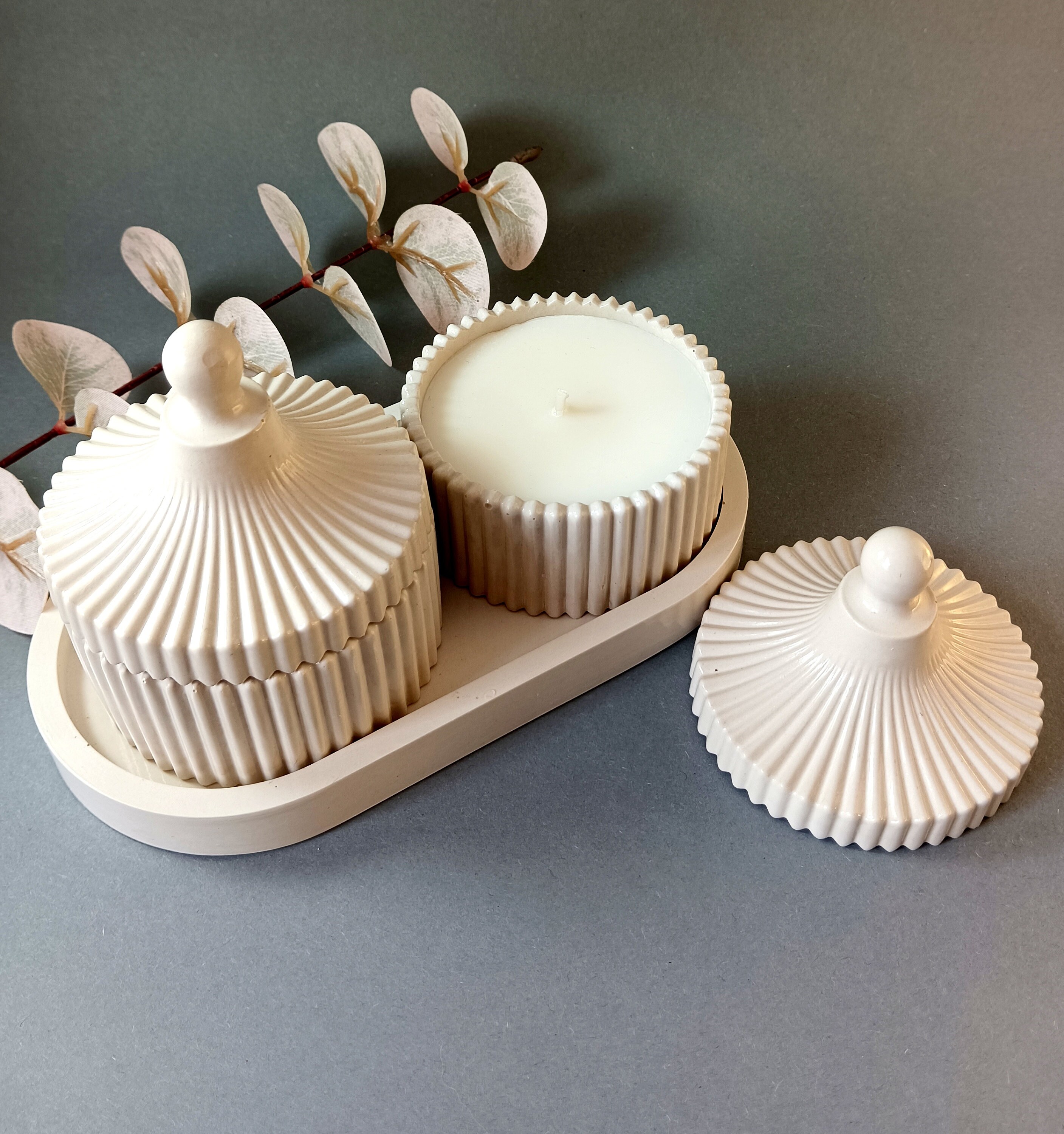 Soy Candles Set Natural Vegan Candles Container Candles Handmade Gift ...