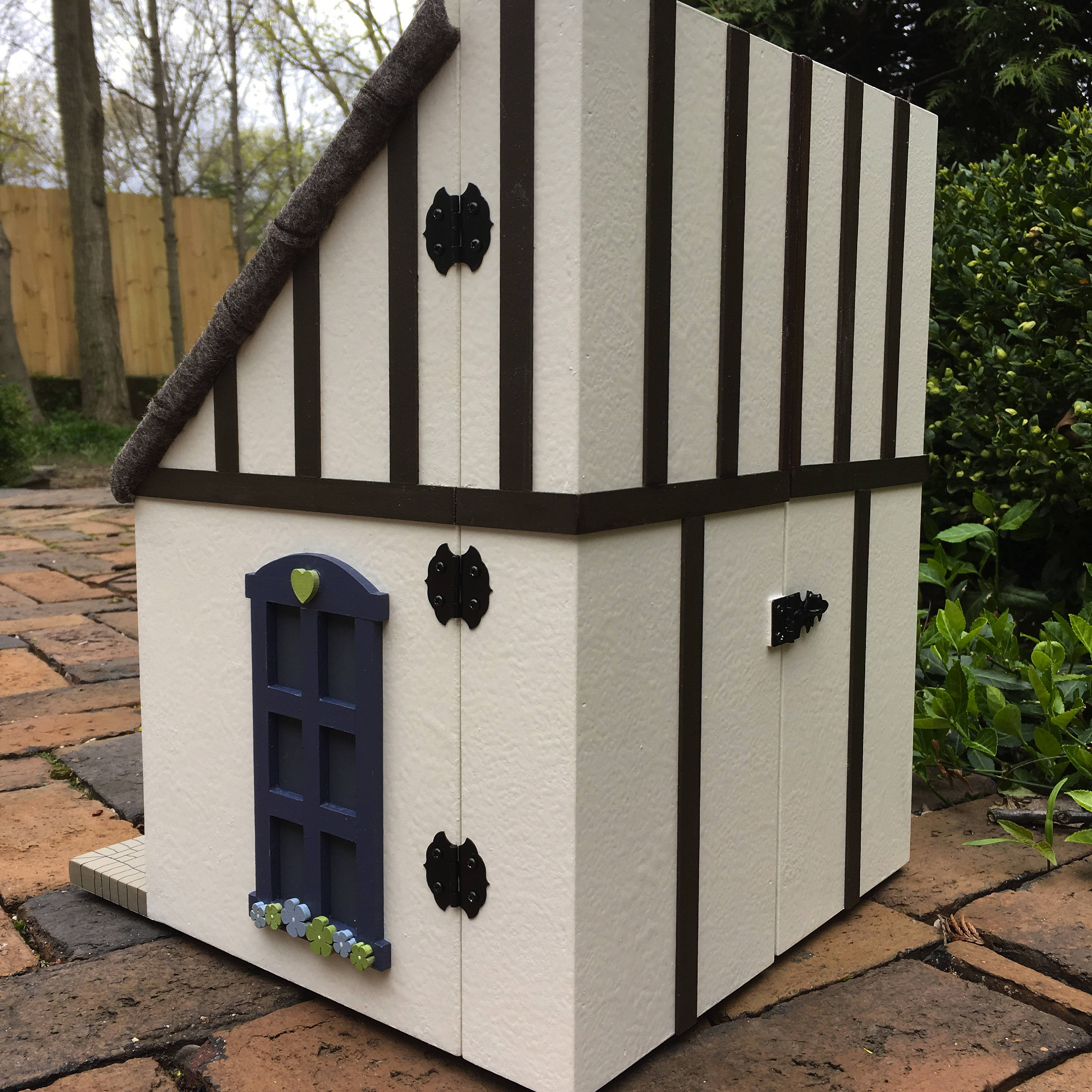 Wooden Doll House Cottage, Wooden Peg Doll's House, Handcrafted ...