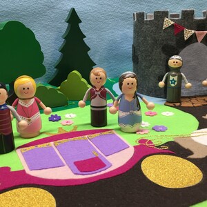 Castle Felt Playmat, Princess/prince Felt Play Mat, Fairy Tale Play Mat ...