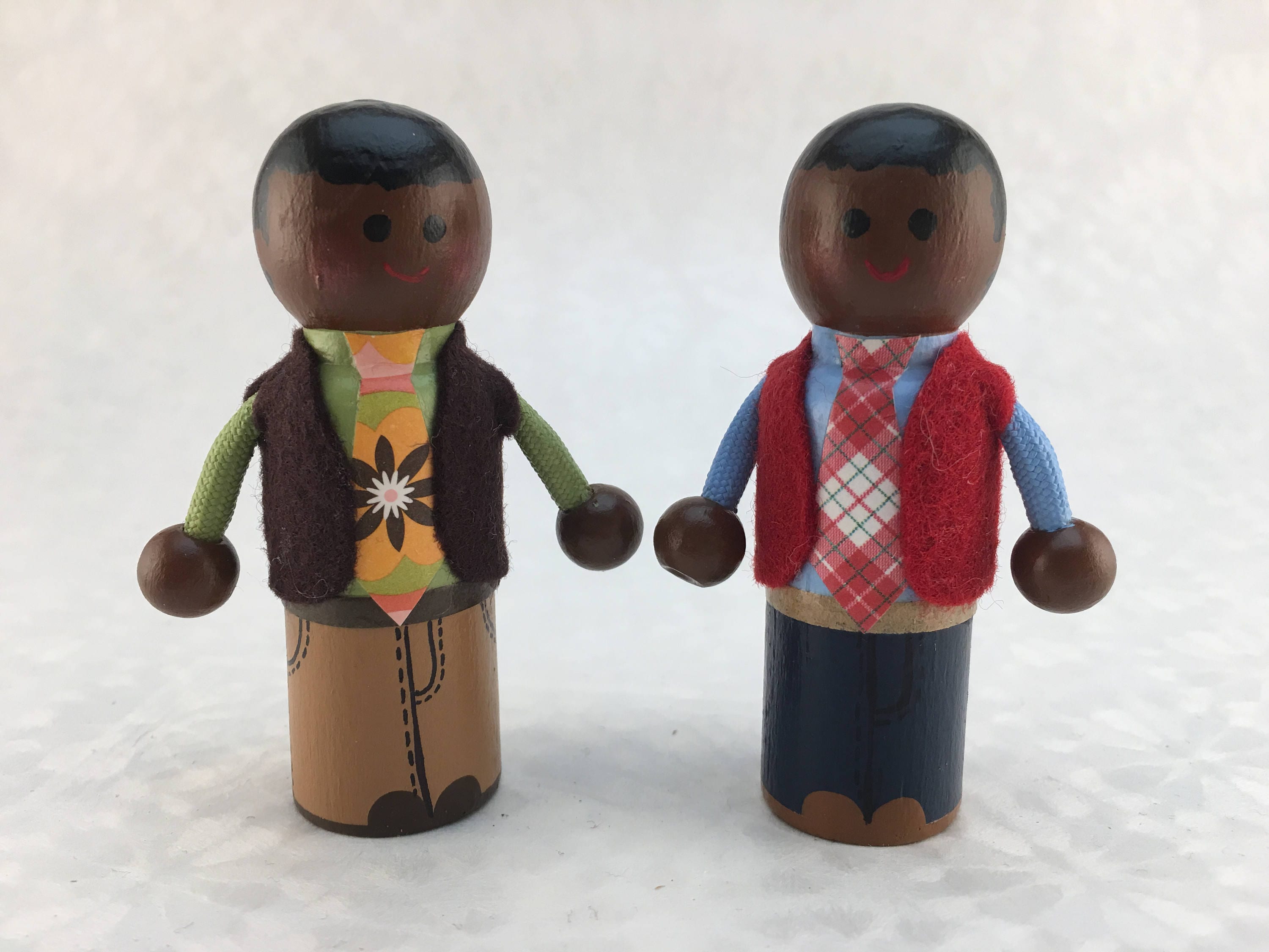 SINGLE Peg Doll man W/arms 2 3/4 Wooden Peg Doll | Etsy