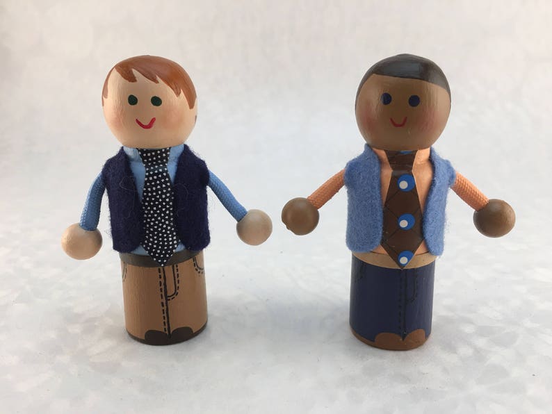 SINGLE 2-3/4 Peg Doll man W/arms Diverse Wooden Peg - Etsy