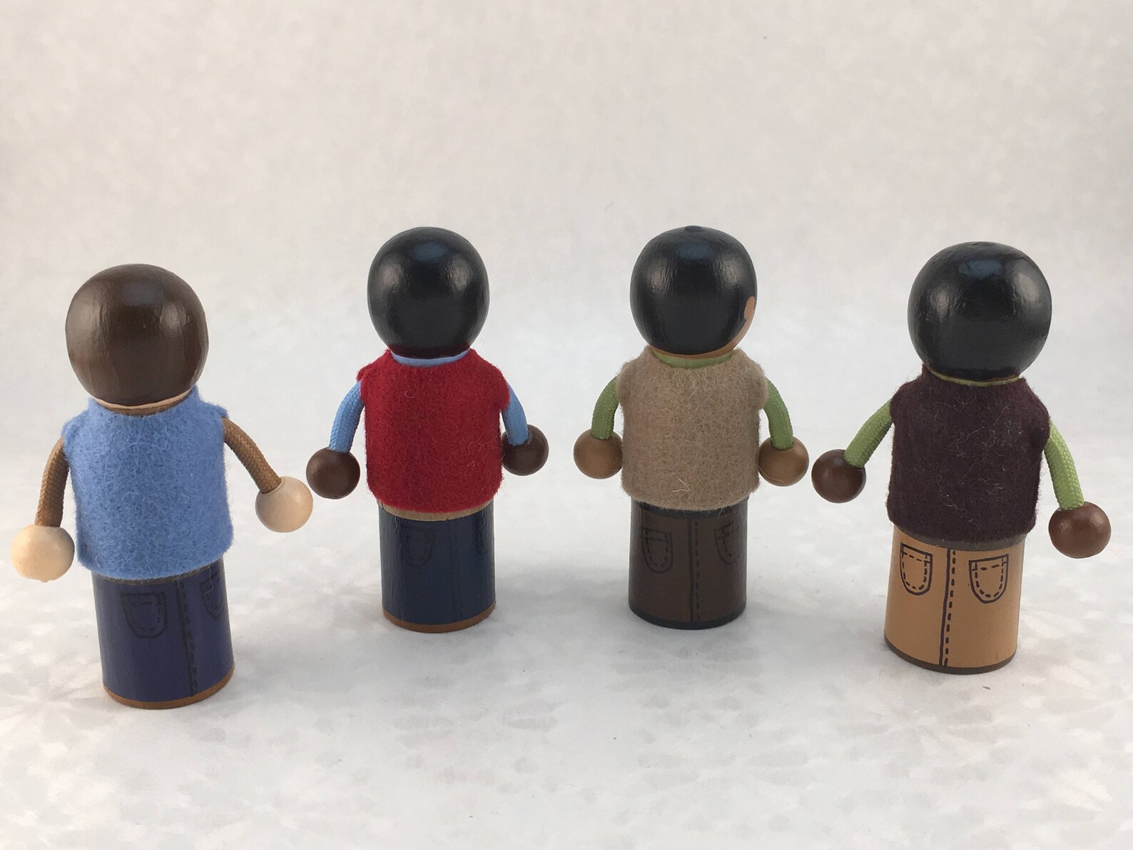 SINGLE Peg Doll man W/arms 2 3/4 Wooden Peg Doll - Etsy