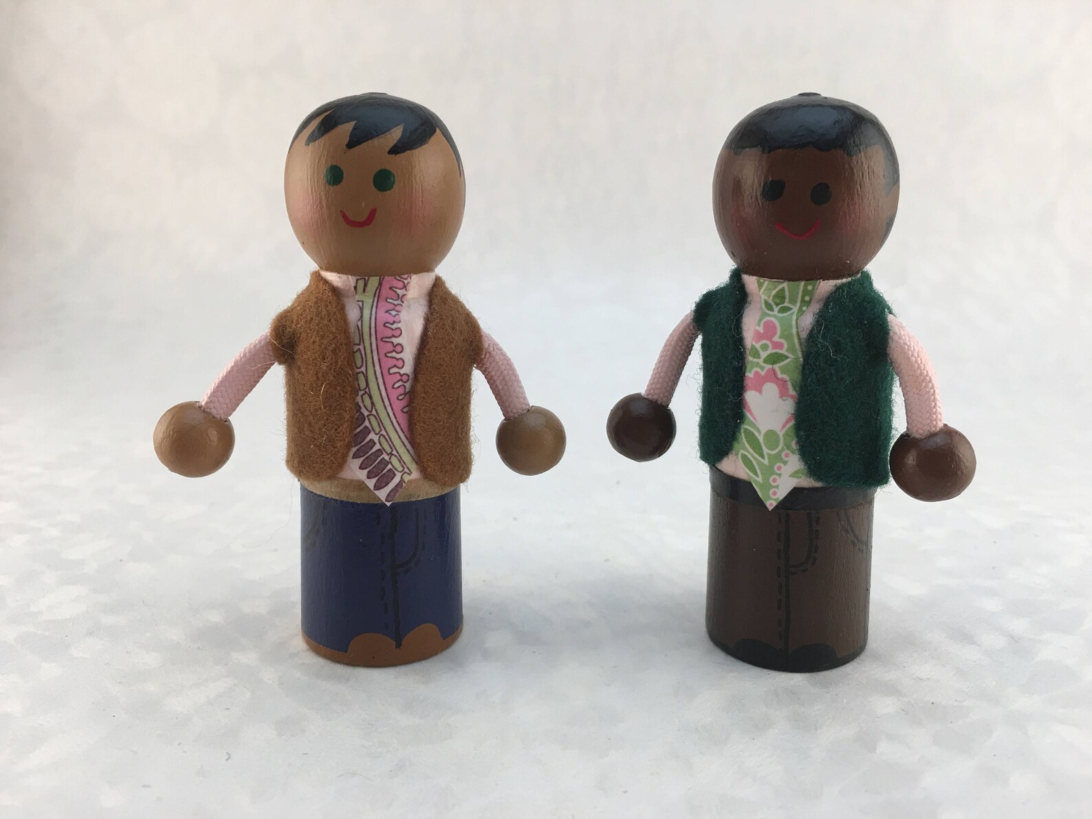 Wooden Peg Doll man W/arms 2-3/4 Peg Doll Diverse - Etsy UK