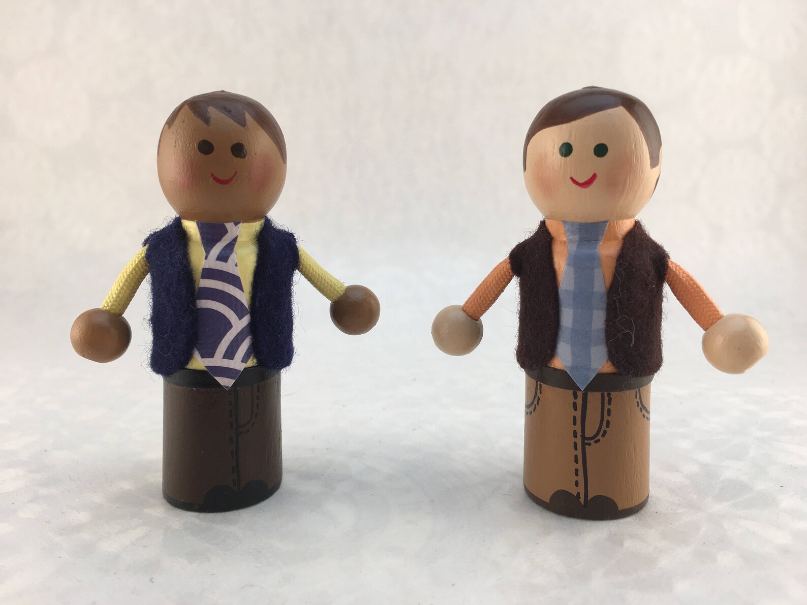 Wooden Peg Doll Man w/Arms 2-3/4 Peg Doll | Etsy