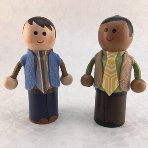 SINGLE Peg Doll man W/arms, 2 3/4 Wooden Peg Doll, Diverse Wooden Peg ...
