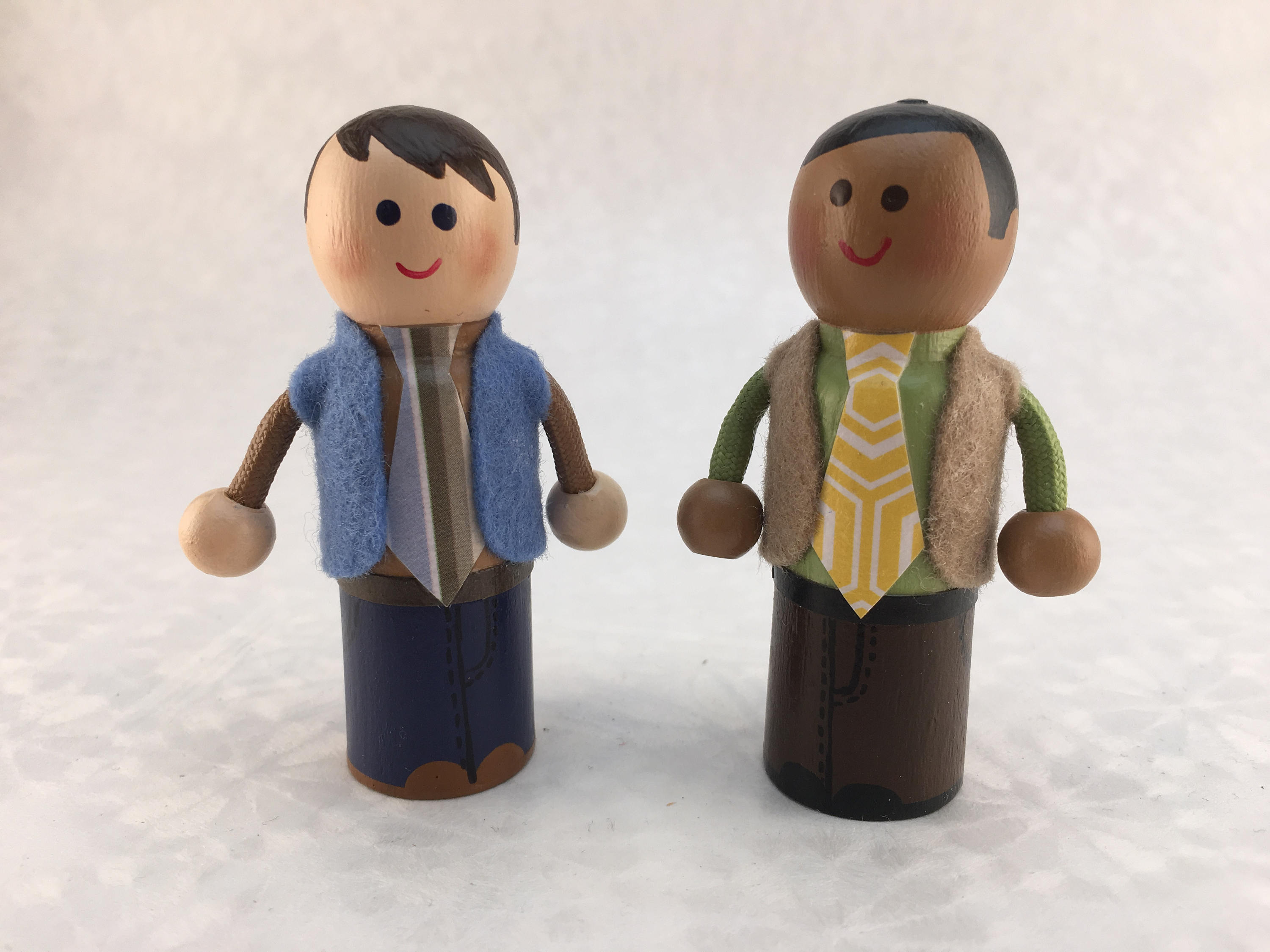 SINGLE Peg Doll man W/arms 2 3/4 Wooden Peg Doll | Etsy