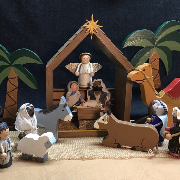 Nativity Peg Dolls - Etsy