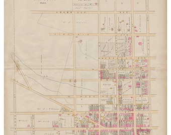 1856 Map of Chester County PA West Chester - Etsy