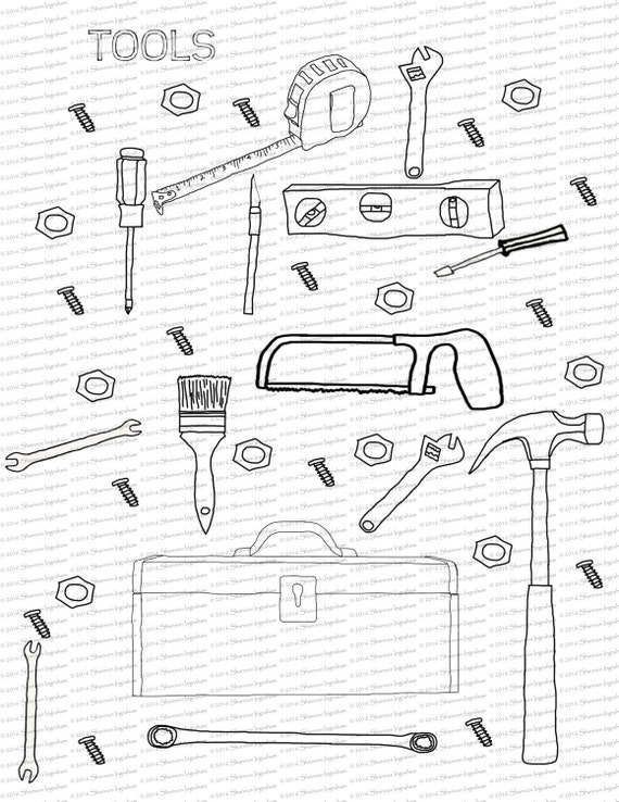 Tool Box Coloring Pages