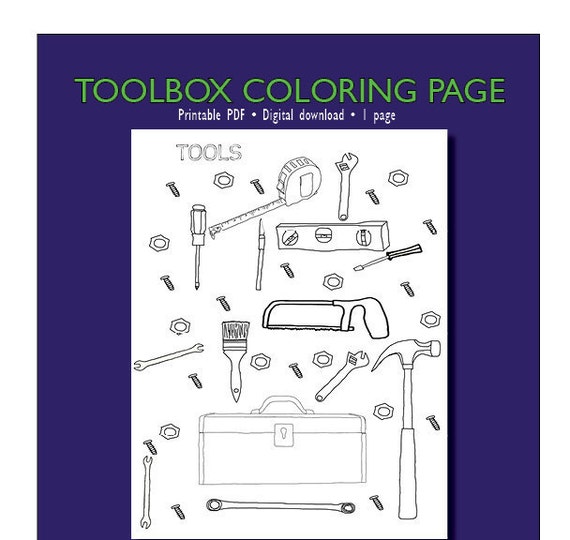 22+ Tool Box Coloring Page Pics