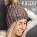 Crochet Pattern // the Solstice Beanie // Crochet Beanie // Crochet Toque // Chunky Beanie ...