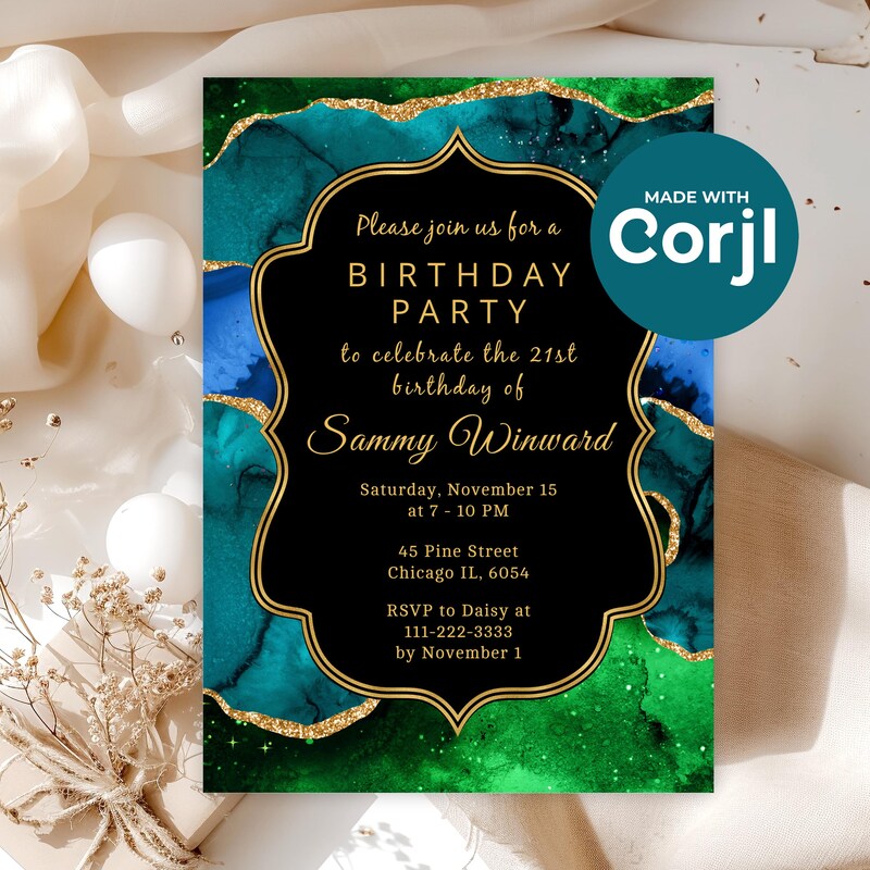 Peacock Invitations - Etsy