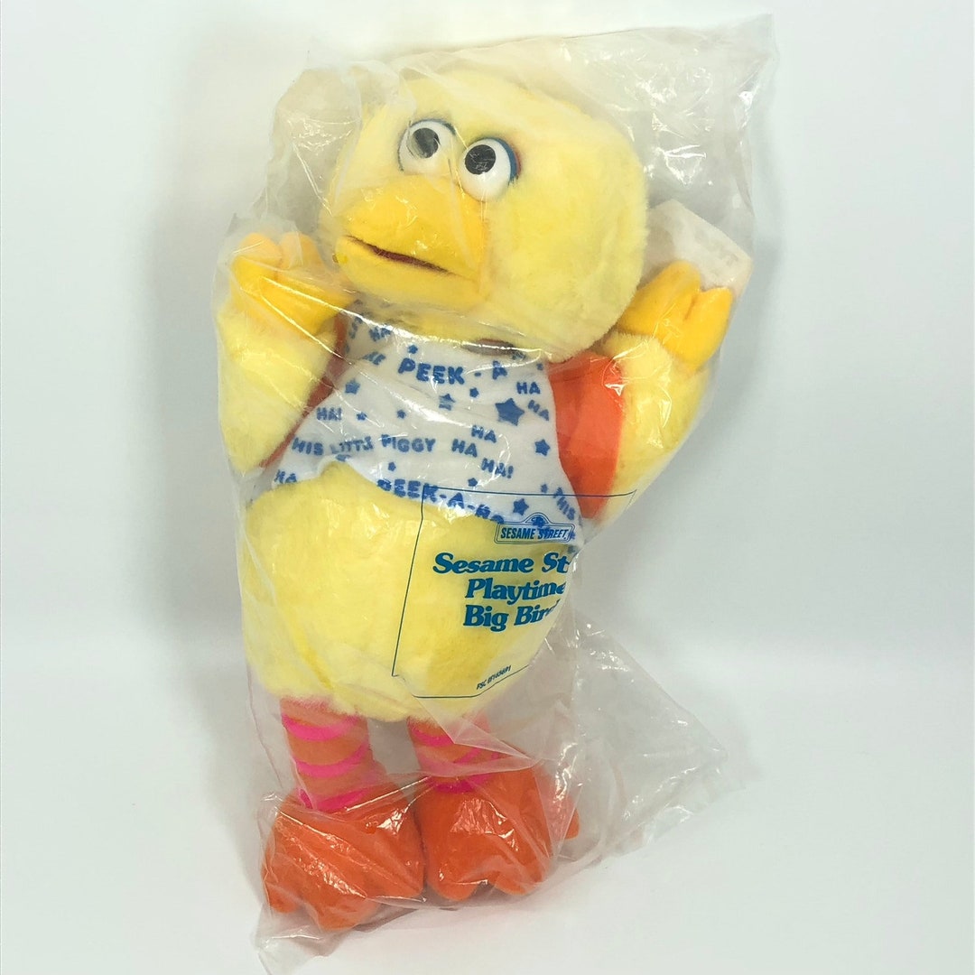 Vintage 1996 Talking Big Bird Plush Sesame Street Playtime Toy 90s ...