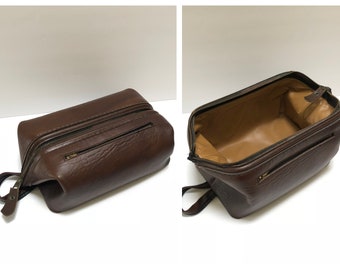 Leather shaving kit | Etsy