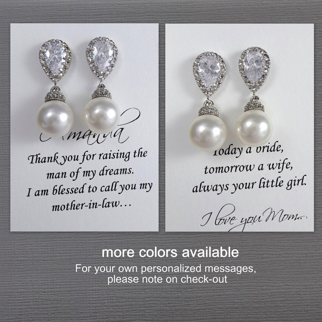 Mother of the Bride Gift Earrings, Mother of the Groom Gift Earrings ...