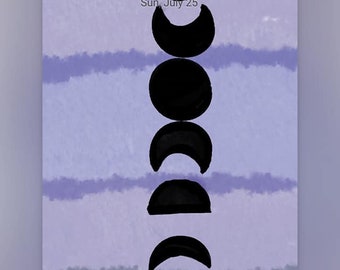 2 Pink Moon Phases iPhone Wallpapers. Blush Pink Moon Phases Phone ...