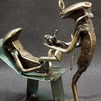 OB Gyn | Metal Art | Obstetrician Figurine | Railroad Spike Art | Metal ...
