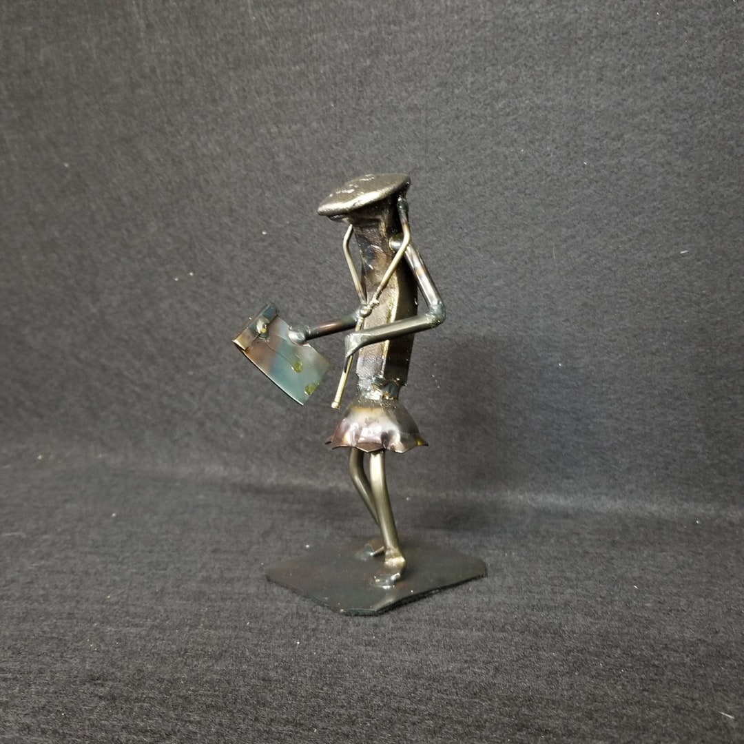 Nurse | Metal Art | Nurse Figurine | Railroad Spike Art | Metal Art ...