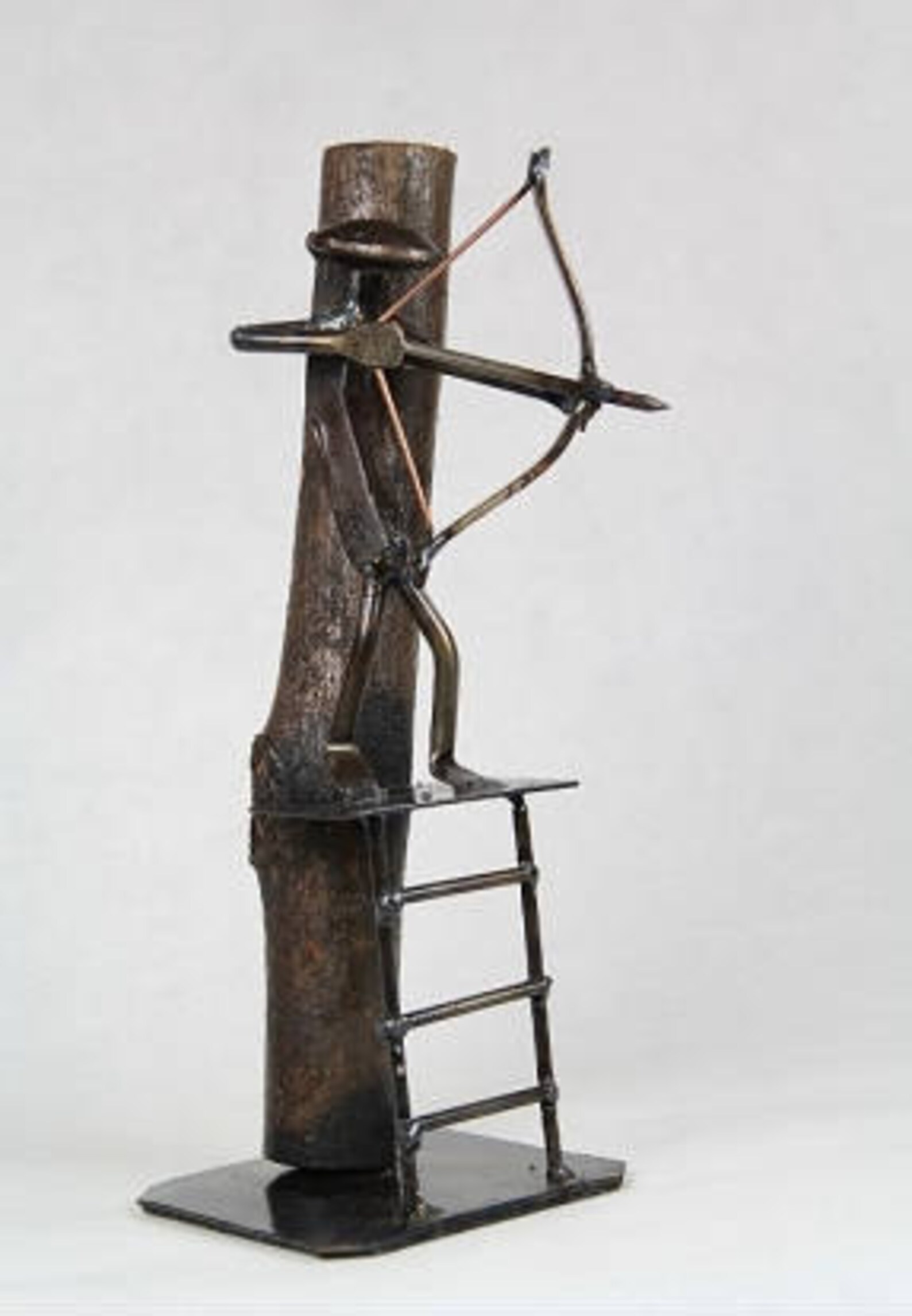 Bow Hunter Metal Art | Bow Hunter | Metal Art | Hunting Figurine ...