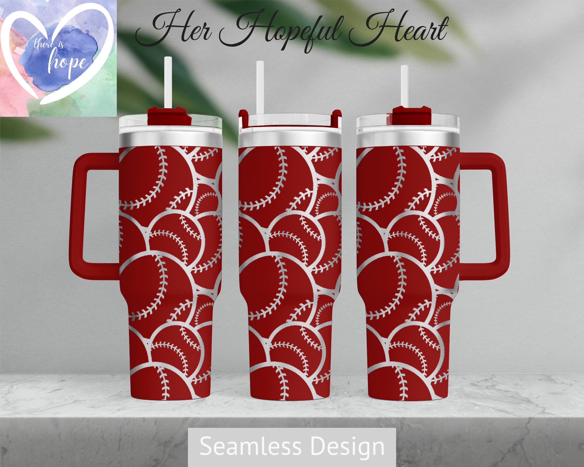 Baseball Laser Engraved Tumbler Design, 40oz Tumbler Full Wrap, SVG ...