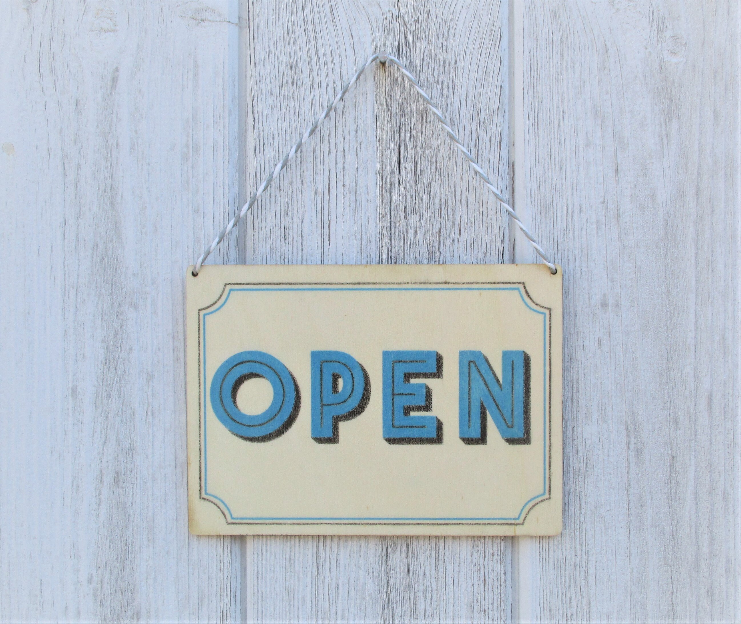 Reversible Wooden Sign, Open, Closed for Spiritual Maintenance, FREE UK ...