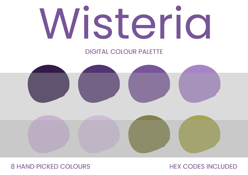 Wisteria Digital Colour Palette | Brand Colour Palette | Colour HEX ...
