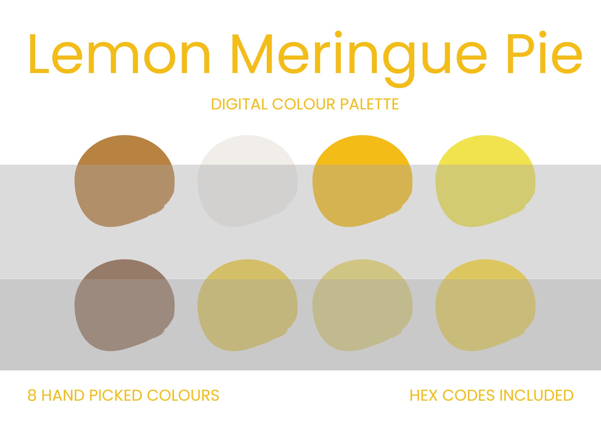 Lemon Meringue Pie Digital Colour Palette | Brand Colour Palette ...