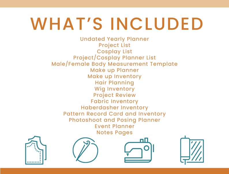 Cosplay Planner | Cosplay Organiser | Costume | Digital Cosplay Planner ...