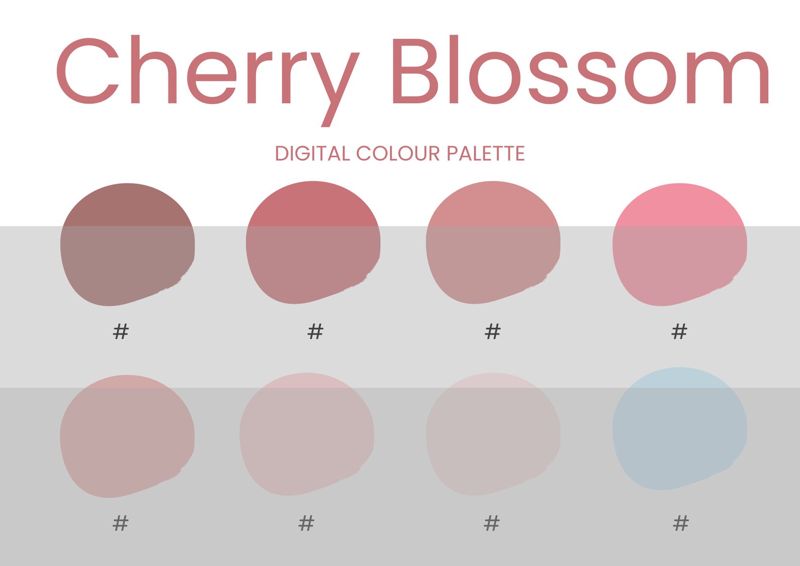 Cherry Blossom Digital Colour Palette | Brand Colour Palette | Colour ...