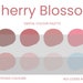 Cherry Blossom Digital Colour Palette Brand Colour Palette Colour HEX ...
