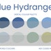 Blue Hydrangea Digital Colour Palette | Brand Colour Palette | Colour ...