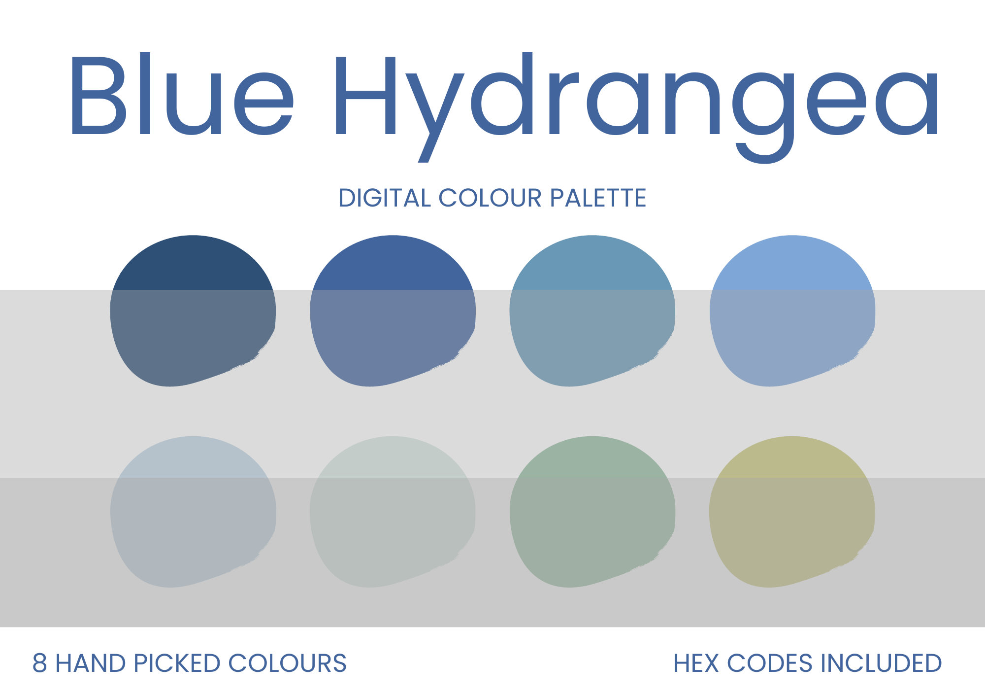 Blue Hydrangea Digital Colour Palette | Brand Colour Palette | Colour ...