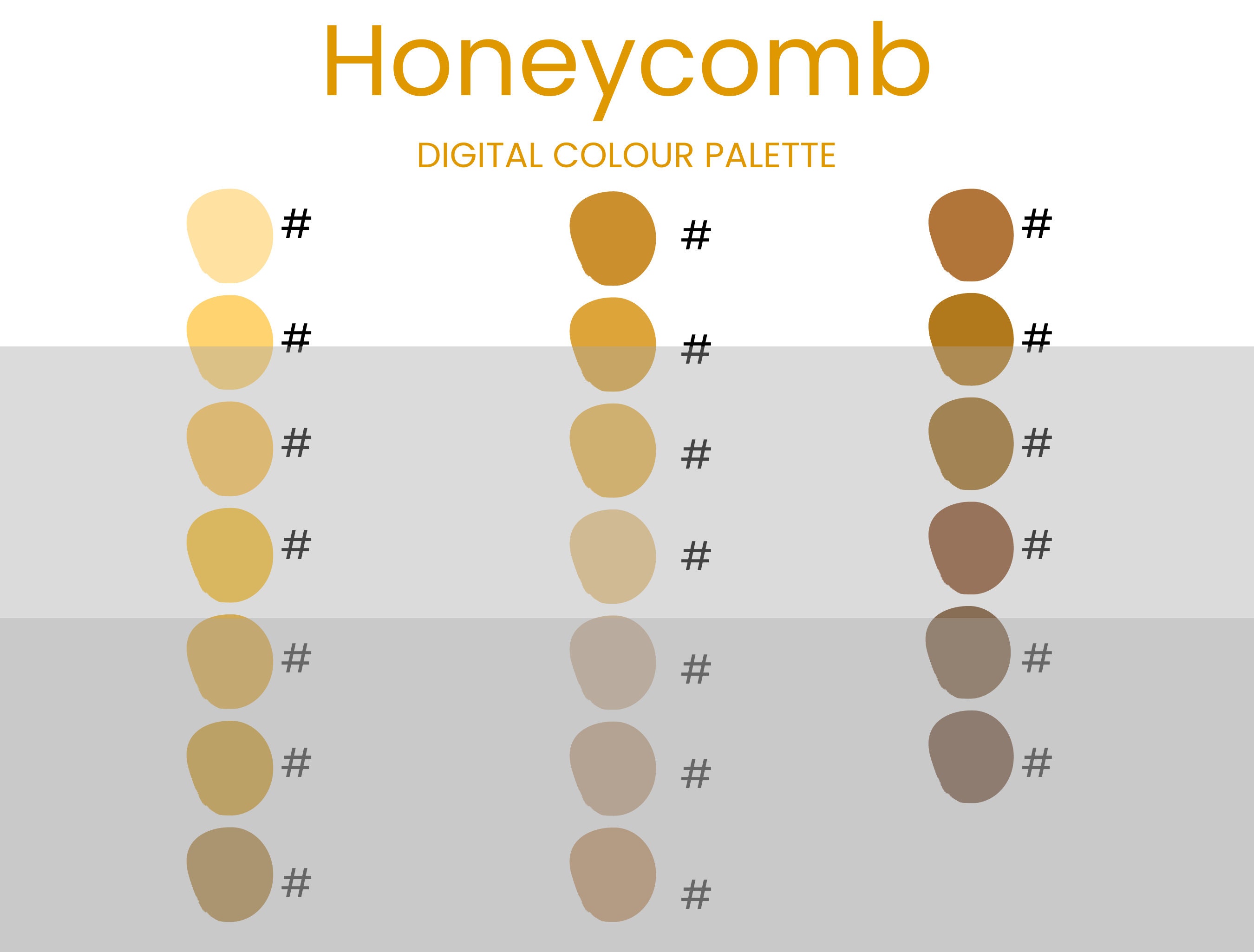 Honeycomb Digital Colour Palette | Brand Colour Palette | Colour HEX ...