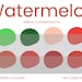 Watermelon Digital Colour Palette Brand Colour Palette Colour HEX Codes ...