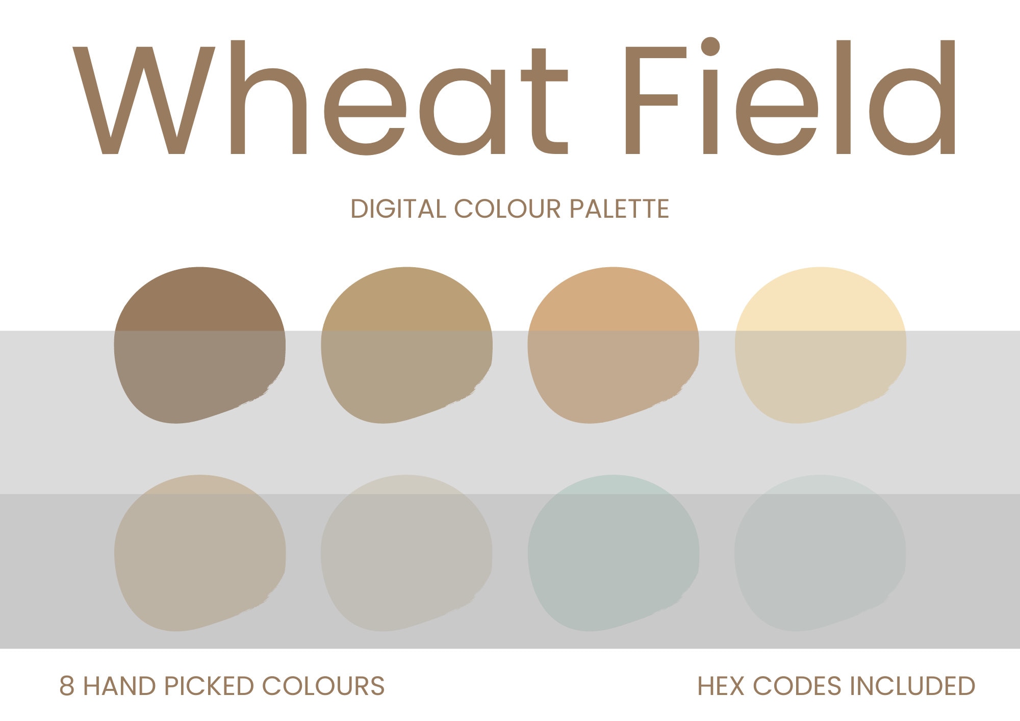 Wheat Field Digital Colour Palette | Brand Colour Palette | Colour HEX ...
