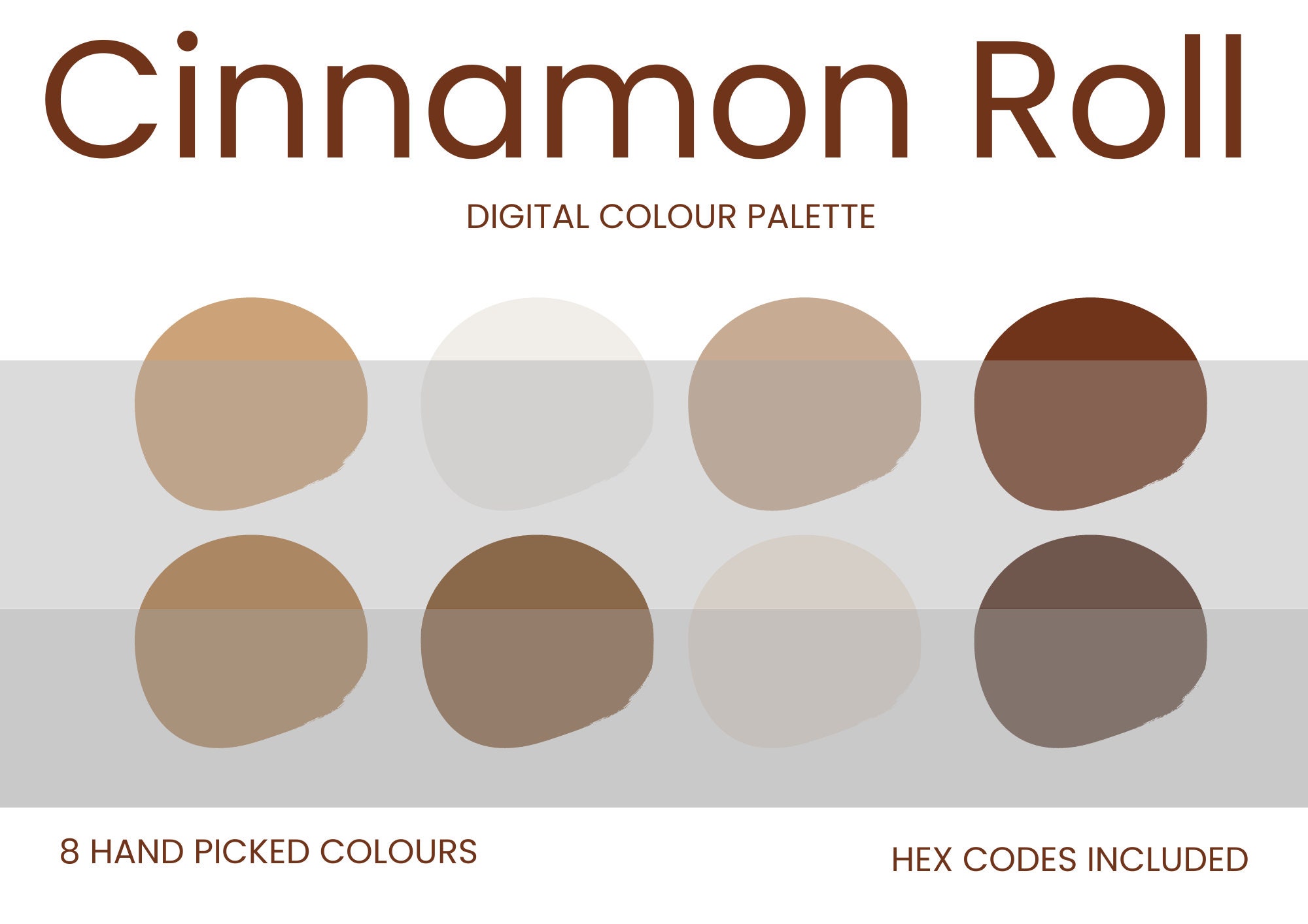 Cinnamon Roll Digital Colour Palette | Brand Colour Palette | Colour ...
