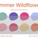 Summer Wildflower Digital Colour Palette | Brand Colour Palette ...