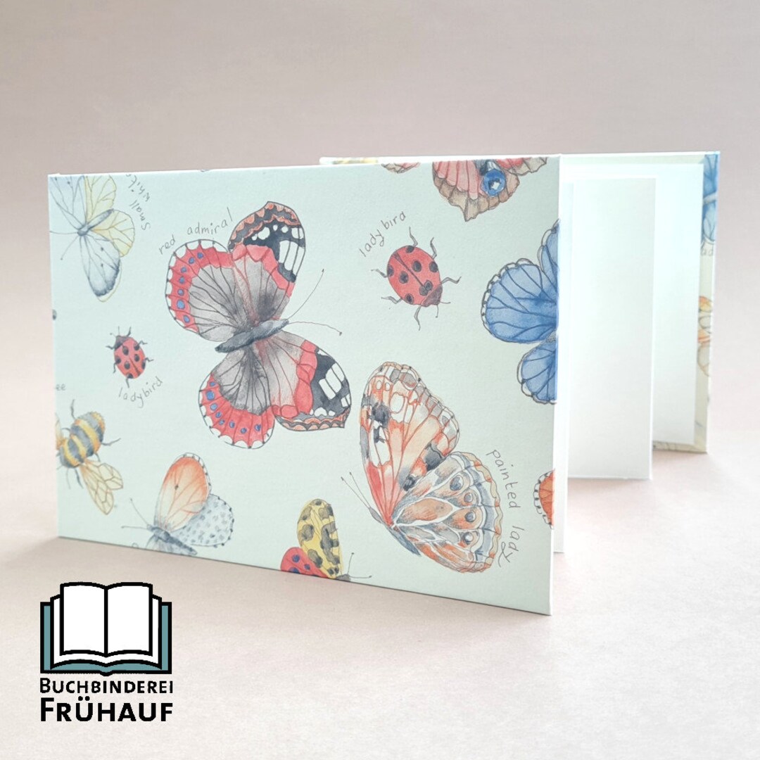 Leporello Photo Album Butterfly 11x16cm Landscape Format - Etsy