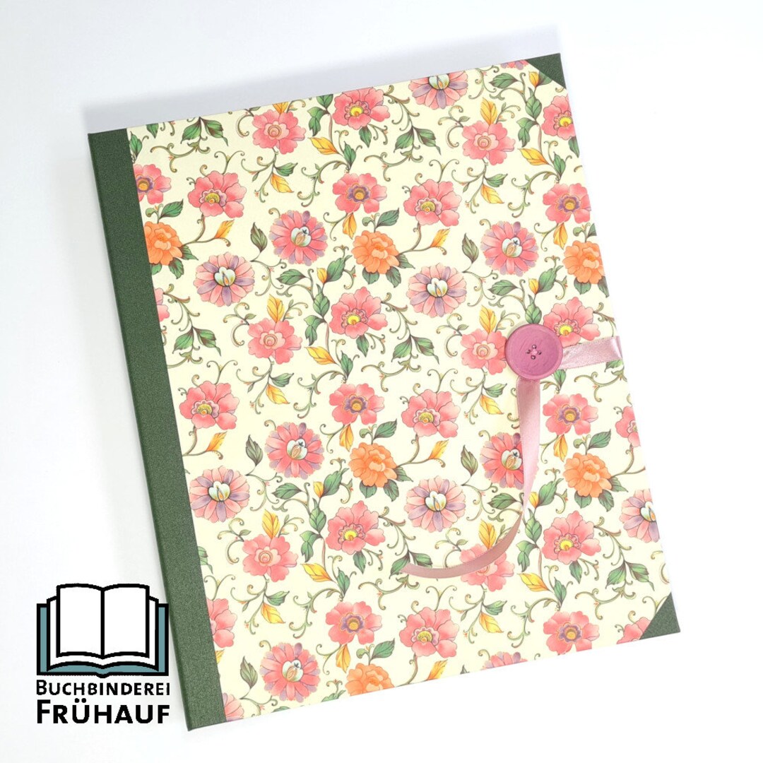 College Block Folder Flowers Folder for College Blocks With Closure ...