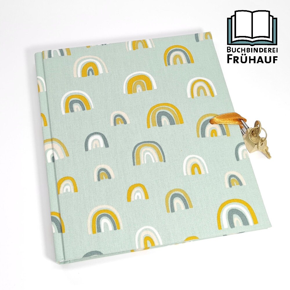 Diary With Lock Lockable Diary Rainbow - Etsy