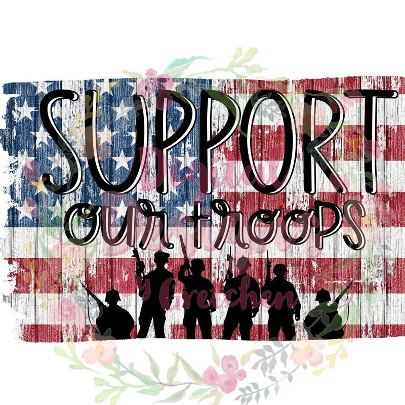 Support the Troops Svg - Etsy