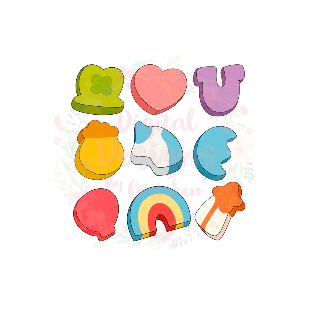Lucky Marshmallows 9 Files PNG Digital Download Sublimation Kids St ...