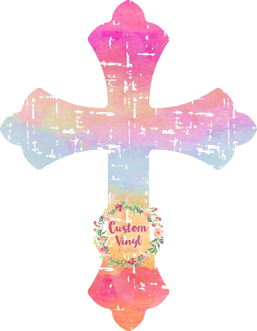 Ombre Cross PNG Digital Download Sublimation - Etsy