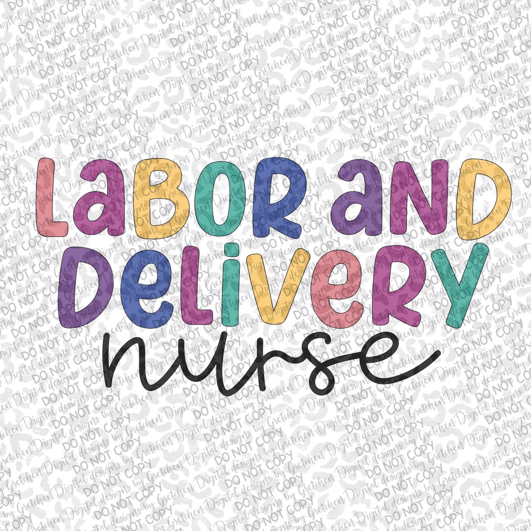 Rainbow Labor and Delivery Nurse Medical Field Nursing PNG Digital ...