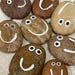 15 Super Happy Rocks - Hand Painted Smiley Face Lake Rocks - Etsy